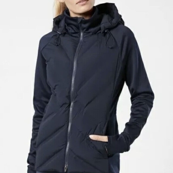 Athleta | Jackets & Coats | Athleta Inlet Jacket Dress Blue Lg Nwt ...
